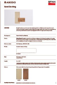 Sand Decking - Span Floors