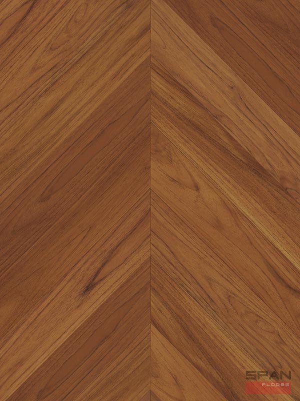 Teak Chevron - Span Floors