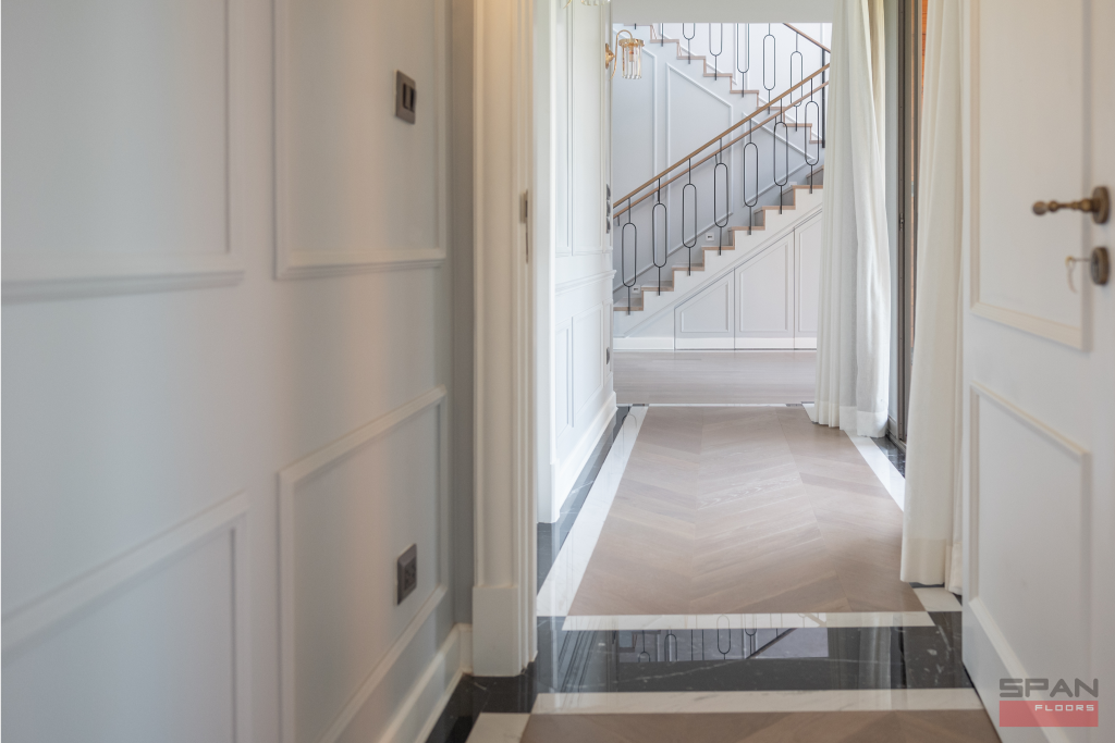 Oak Cashmere Chevron | 640mm x 143mm x 12mm